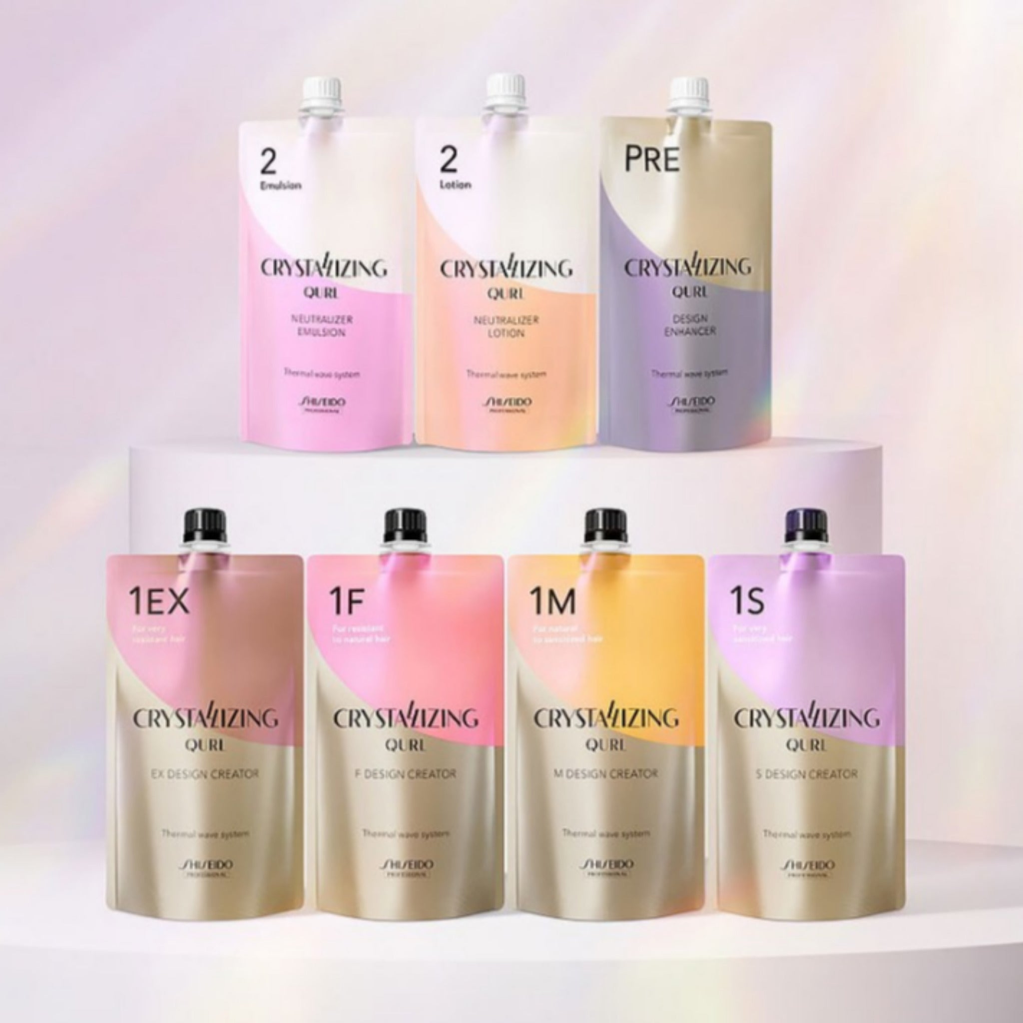 [NEW] SHISEIDO Crystallizing Qurl Perm Wave Perm 400g (EX/F/M/S)