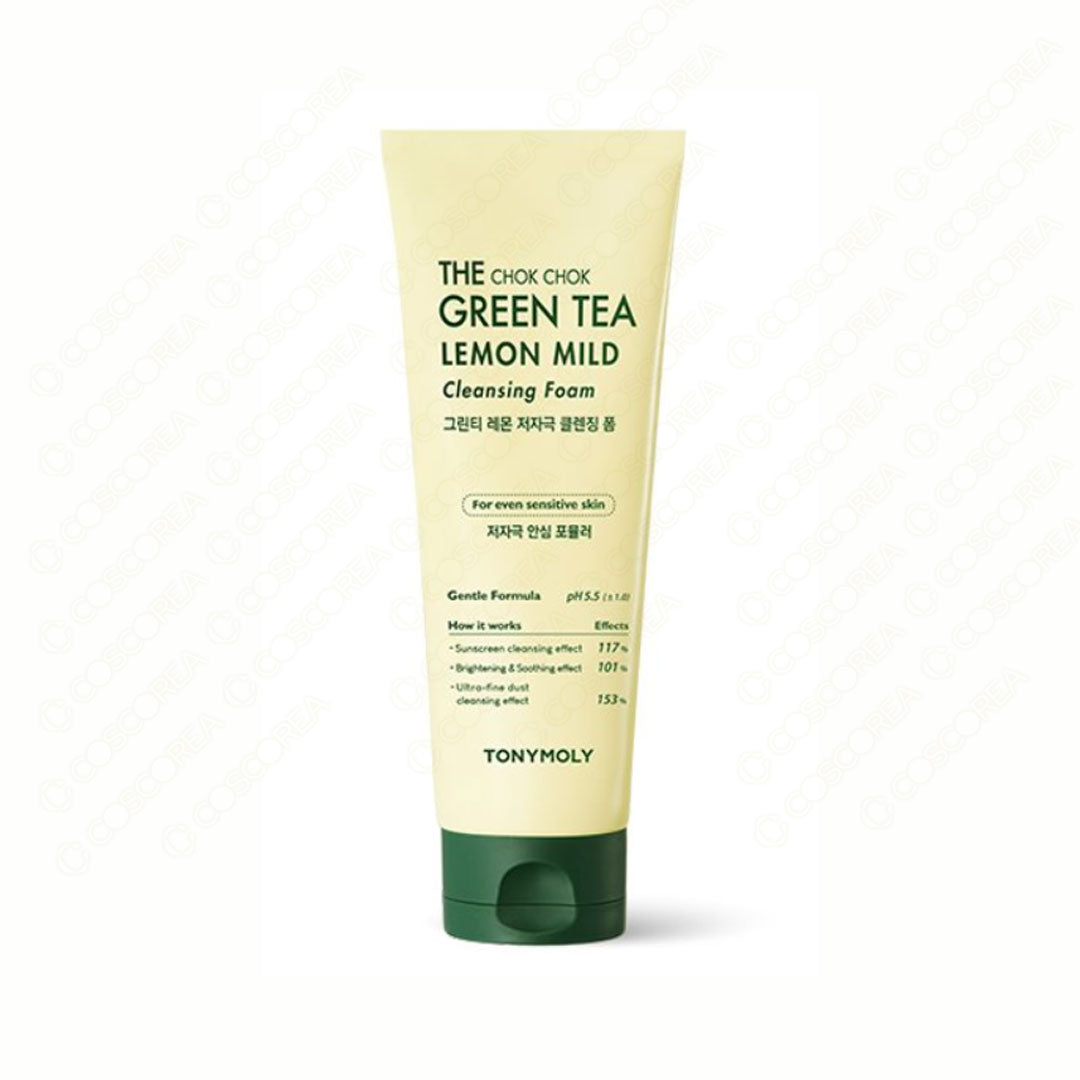 Tonymoly The Chok Chok Green Tea Lemon Mild Cleansing Foam 150ml